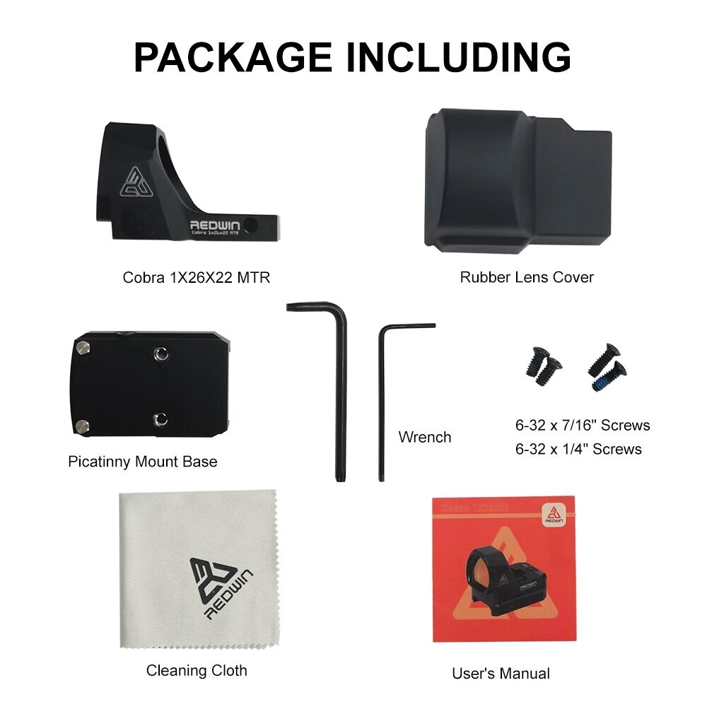 Multi-Reticle - Shake Awake - RMR Footprint - RedWin Cobra Red Dot ...