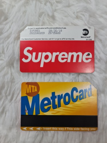Supreme Metro Card NYC Subway MTA Train Pass New York City Metrocard ...