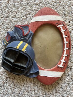 Football, Helmet & Jersey 3D Resin 4x6 Picture Frame~Clear Plastic ...
