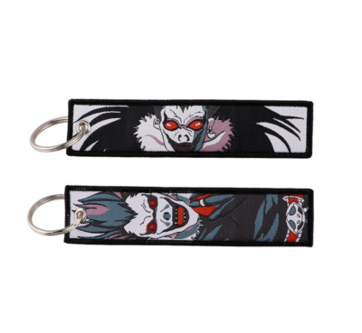 Death Note Manga Anime Ryuk Shinigami Embroidered Double Sided Key Tag ...