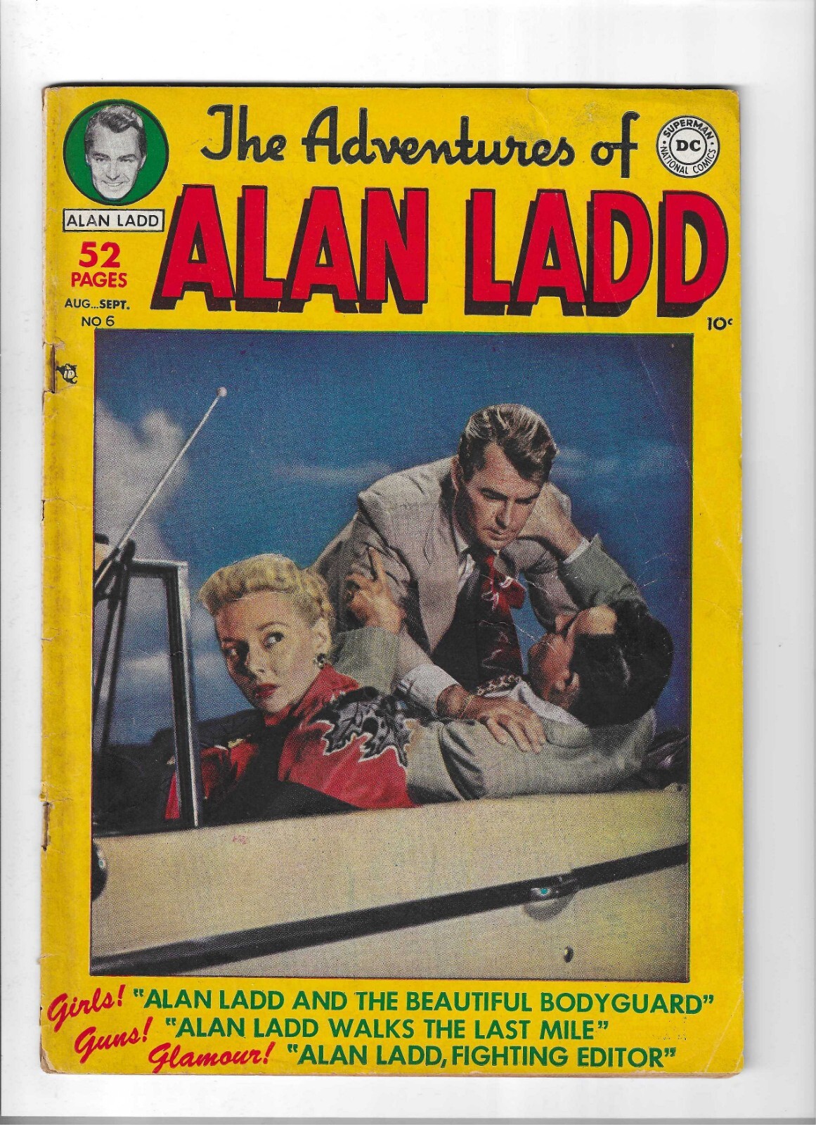 The Adventures of Alan Ladd # 6 Good/Very Good Scarce DC 10 Cents Issue ...