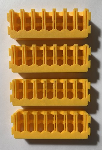 DEWALT TOUGH CASE INSERT BIT HOLDER X4 RACKS YELLOW STORAGE RACK NO ...