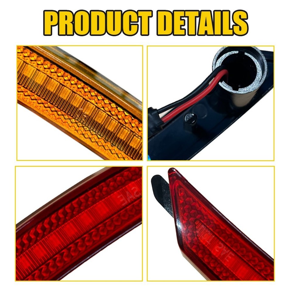 For Mini Cooper R55 R56 R57 R58 R59 Rear R60 Front LED Side Marker ...