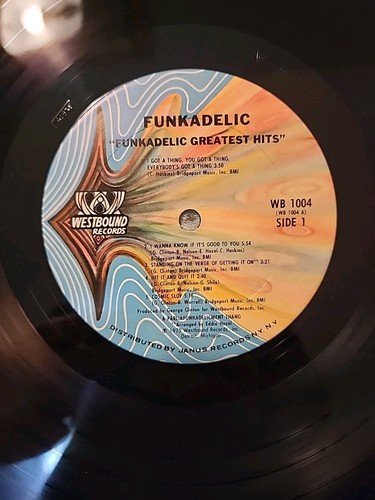 Funkadelic Funkadelic's Greatest Hits Vinyl 1ST 1975 WB 1004 OG LP EX ...