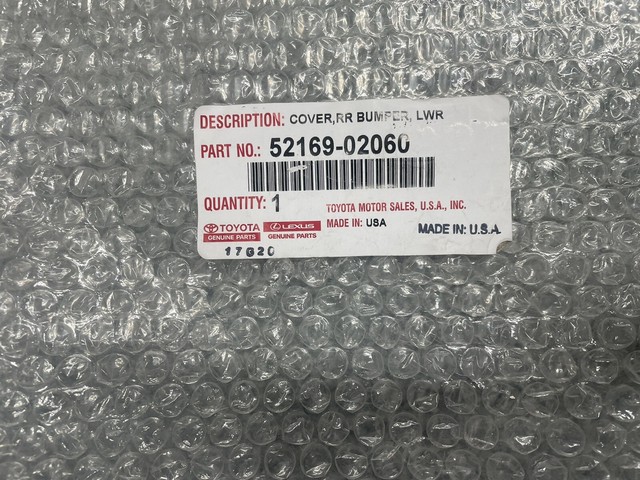 2020 Toyota Corolla Rear Lower Bumper Cover 5216902060 for sale online ...