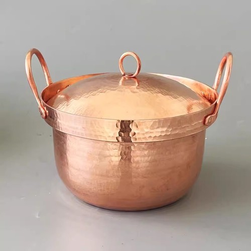 Pure Copper Pot Aluminum Stew Pot Lid Thick Handmade Casserole One ...