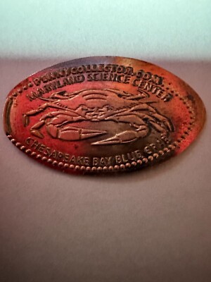 Maryland Science Center Chesapeake Bay Blue Crab Elongated Coin Smashed ...
