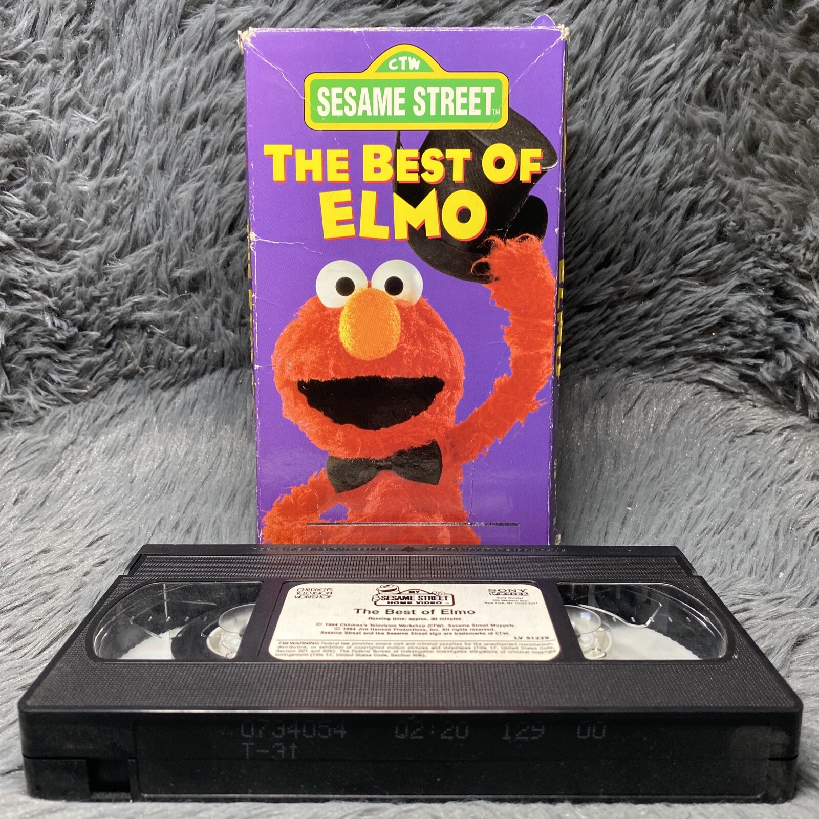Sesame Street The Best of Elmo VHS 1994 Video Tape Muppets