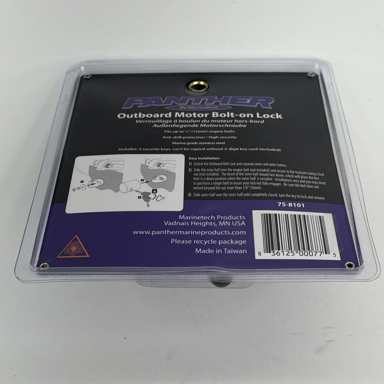 Panther OUTBOARD Motor Bolt-on Lock - SS 758101 for sale online | eBay