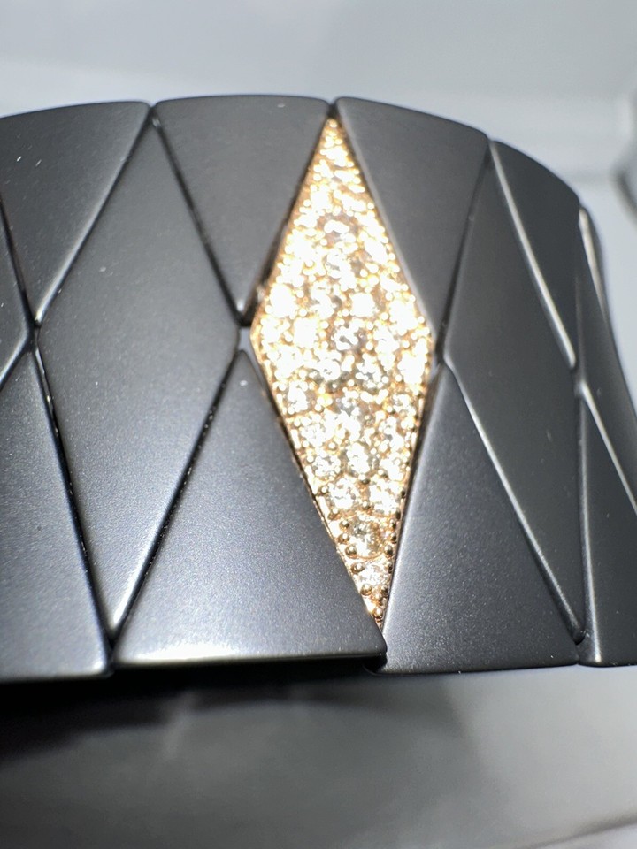 Roberto DeMeglio High Tech Ceramic Black with 18k link and Diamonds ...