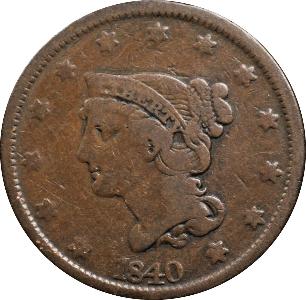 1840 Large Cent / Large Date / Fine - Nice Original Coin | eBay