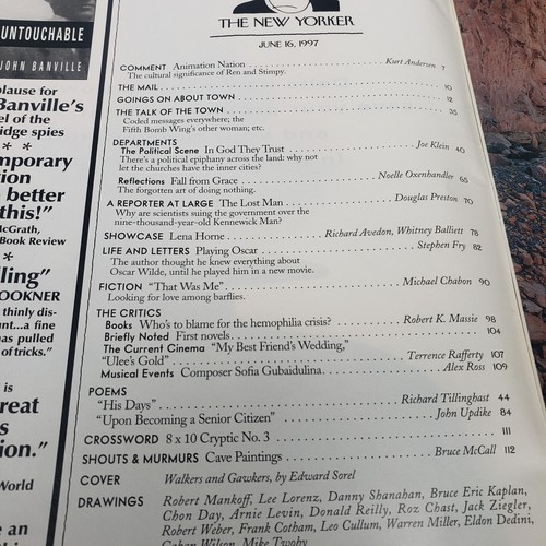 The New Yorker Full Magazine June 16 1997 Walkers, Gawkers by Edward ...
