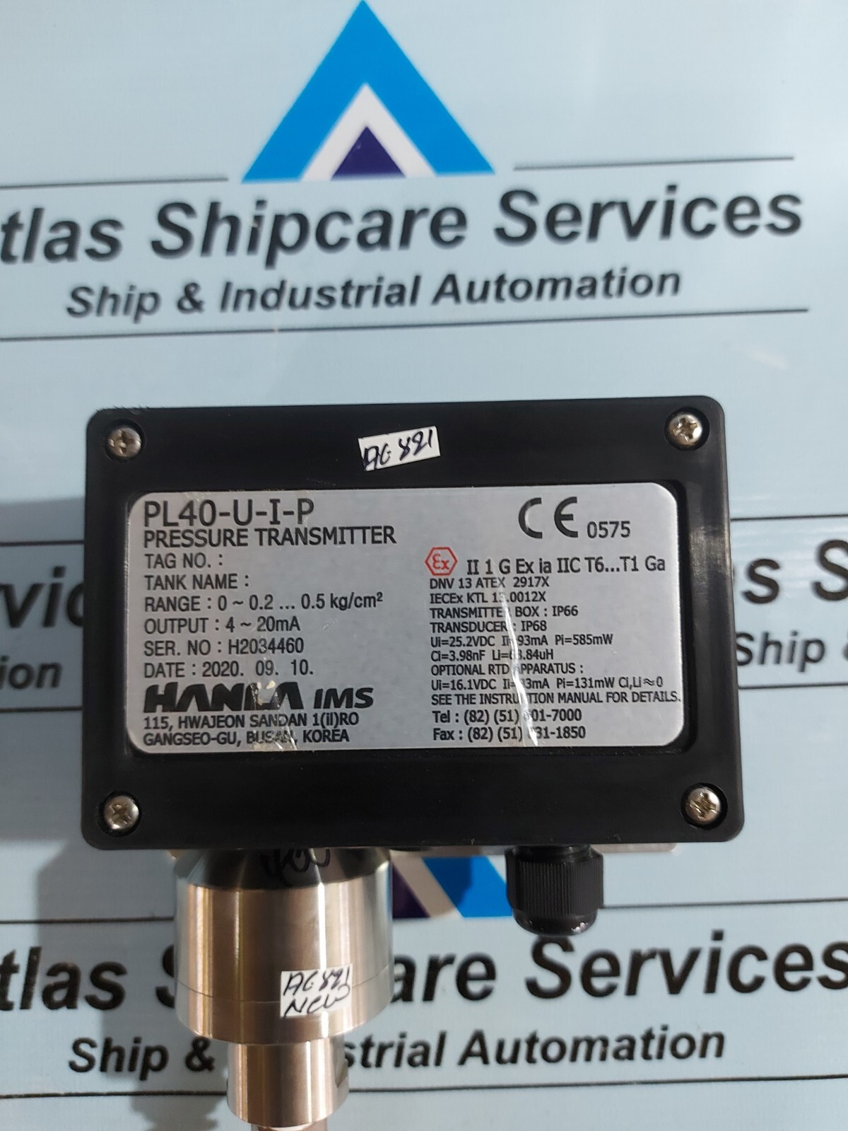 HANLA PL40-U-I-P PRESSURE TRANSMITTER 0 ~ 0.2...05kg/cm2 | eBay