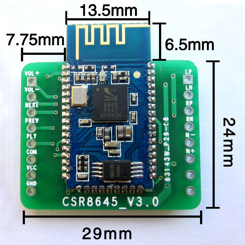 1PCS Bluetooth 4.0 CSR8645 Amplifier Board 5W+5W APT-X Stereo Receiver ...
