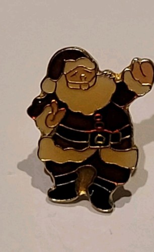 Vintage Christmas Enameled Santa Clause Brooch Pin | eBay