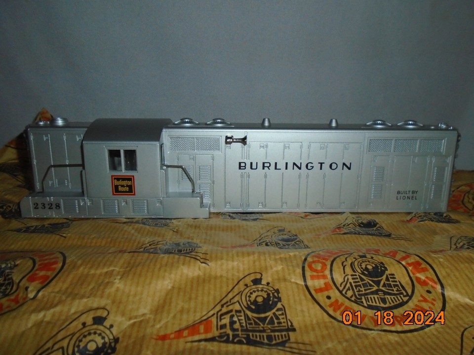 FROM LIONEL 2008 SET 6-31775 2328 BURLINGTON GP7 SHELL TRIM & LIONEL ...