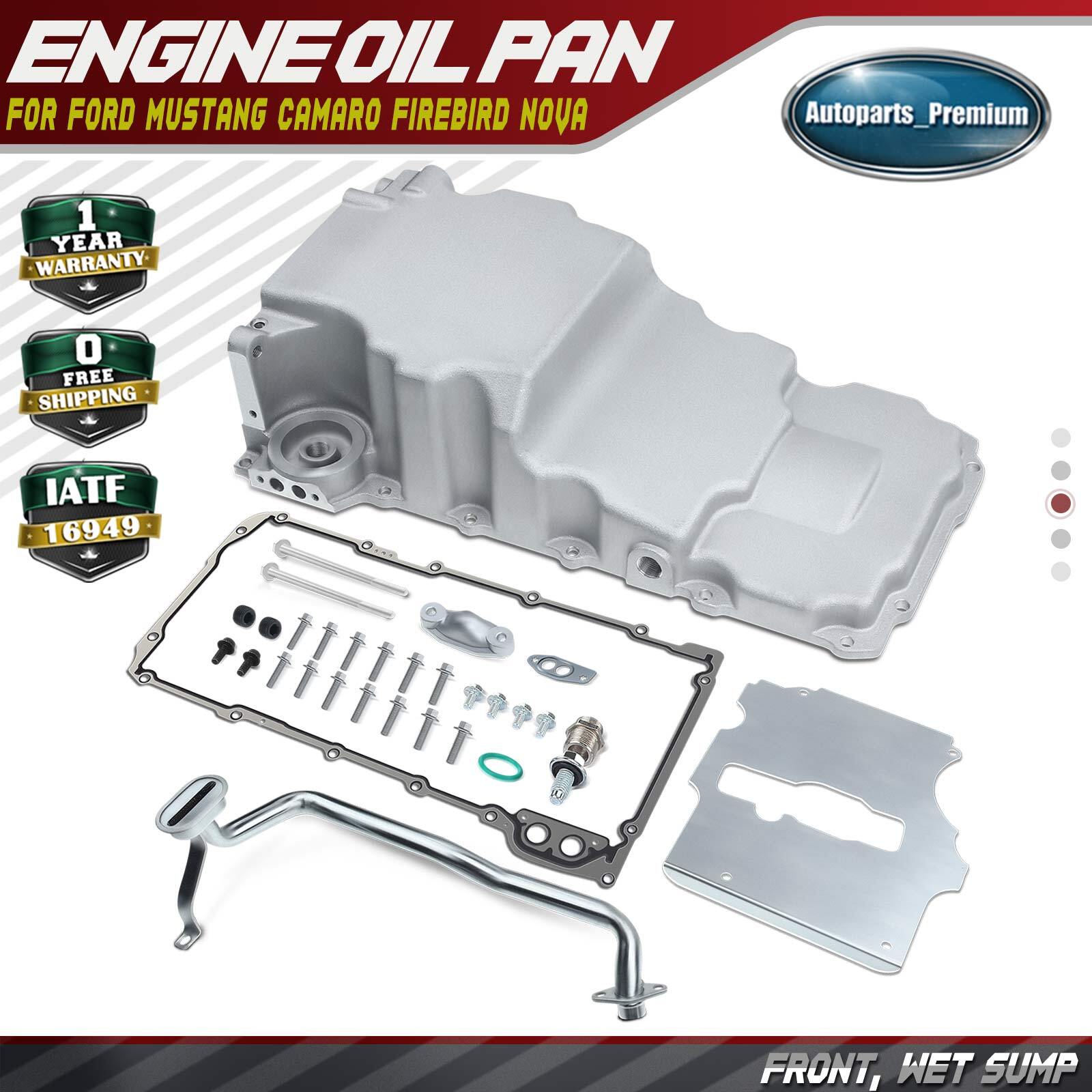 LS Retro Low Rear Sump Oil Pan w/ Added Clearance & Turbo Drains for ...