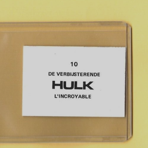 1979 Dutch Incredible Hulk #10 ANGRY HULK Marvel Super Heroes Card ...