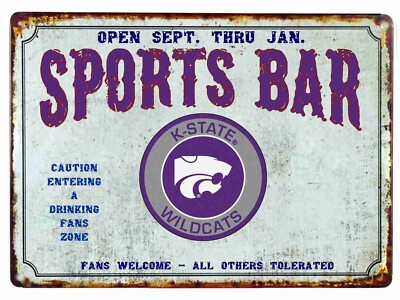 K State Kansas Sports Fans Welcome Mouse Pad Tin Sign Art On Mousepad ...