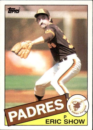 Eric Show 1985 Topps #118 San Diego Padres | eBay