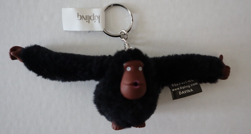 Kipling 0523-001 Davina Small Black Monkey Key Chain | eBay