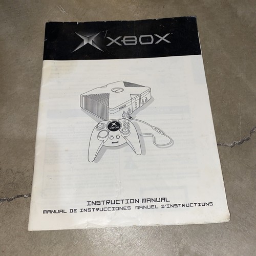 Original Microsoft XBOX Game Console Instruction Manual Only X08-6539 ...