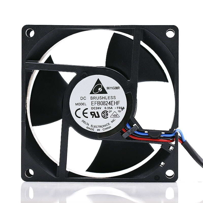 1pcs Delta EFB0824EHF 3-wire 8032 24V 0.35A Emerson CT Inverter Cooling ...