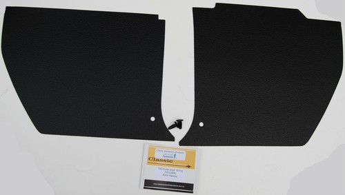 HOLDEN HQ Late post 10/73 Side Kick Panels Black (pair) Inc 2 Trim ...