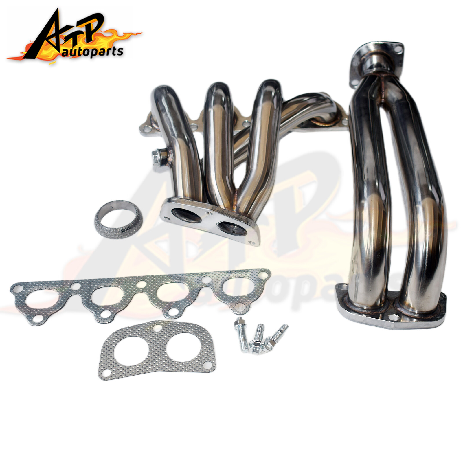 Stainless Exhaust Manifold Header Fit Honda Civic CR-X Del Sol D15 D16 ...