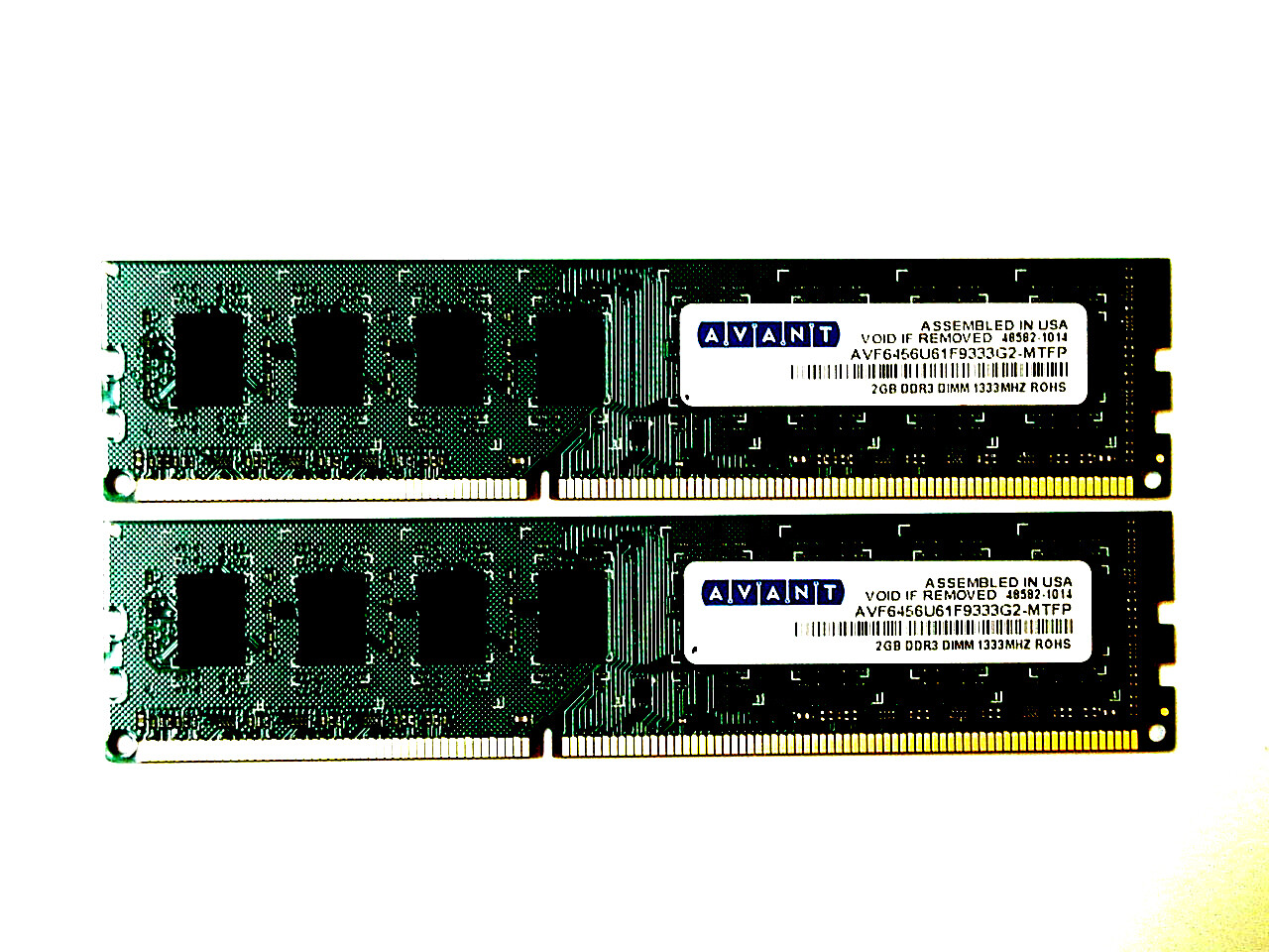 AVANT 4GB RAM (2 STICKS x 2GB each) 240-Pin DDR3-1333 Memory, assembled ...