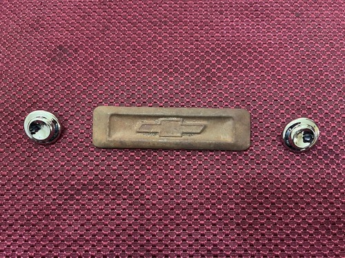 Chevy Trucks Radio Delete Plate 1955 1956 1957 1958 1959 Chrome Block ...