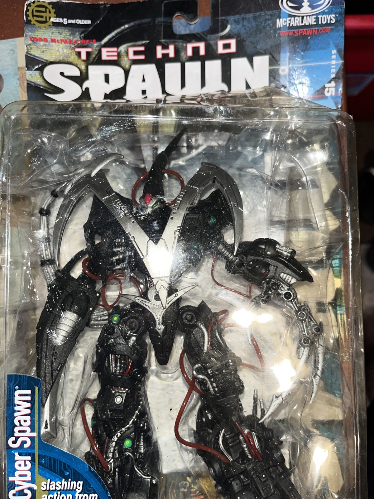 SEALED 1999 Techno Spawn Mcfarlane Toys New Slashing Action Figure ...