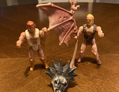 Vintage 1988 Kenner Bone Age Caveman Action Figure Lot (2 Figures ...