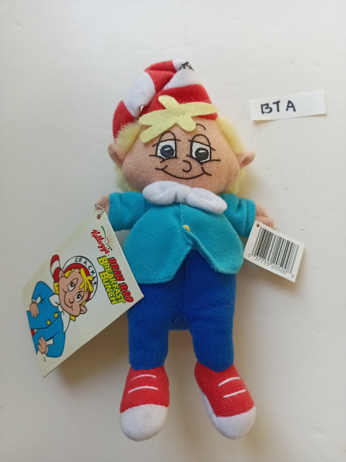 Kellogg's Rice Krispies Collectible, CRACKLE Plush Stuffed Toy Vintage ...