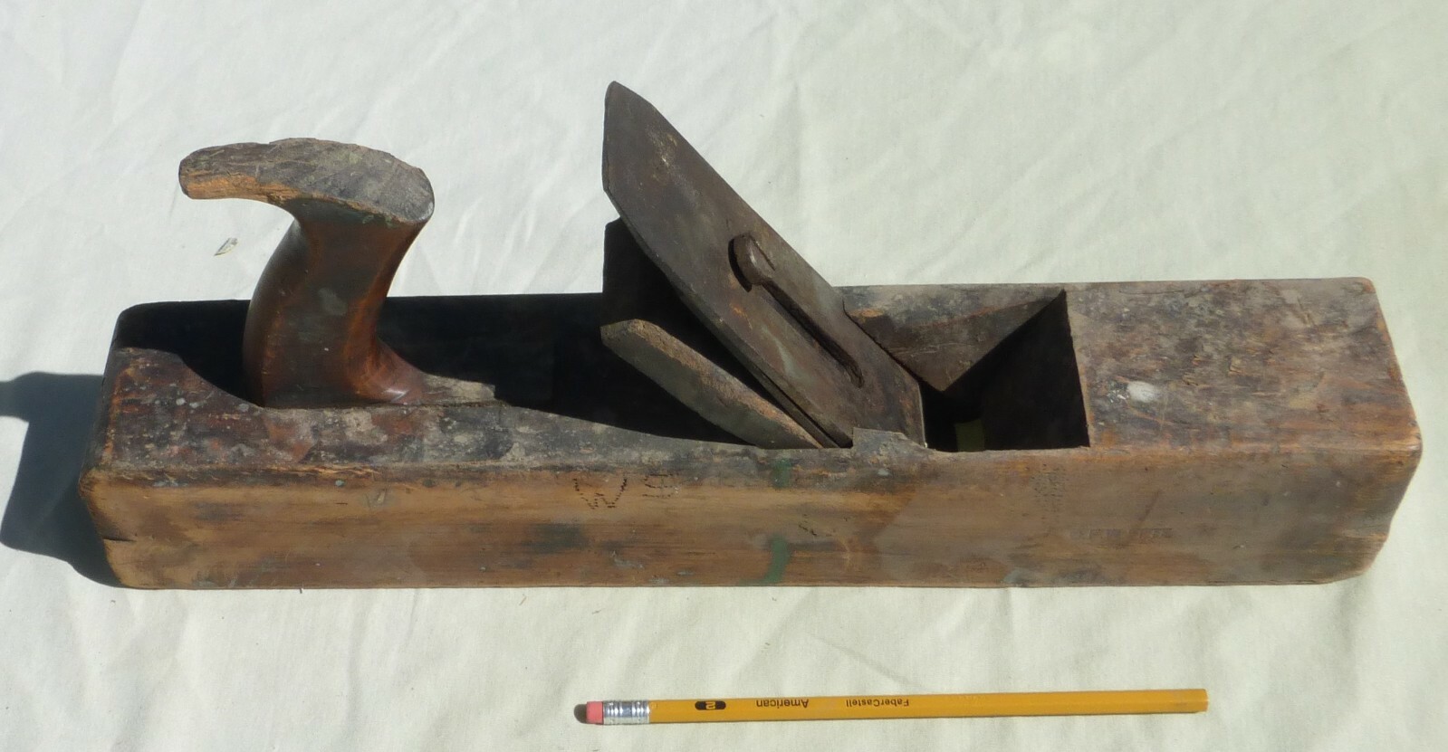 Vintage/Antique Solid Hardwood Wood Plane/Hand Plainer Early 1900s C.F ...