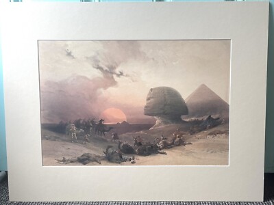 David Roberts' Egypt, "Approach of the Simoom" Desert Of Gizeh ...
