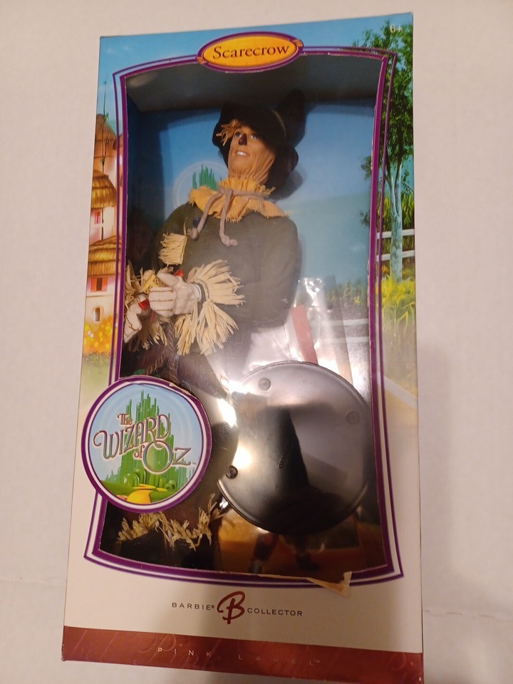 The Wizard of Oz Scarecrow Barbie Ken Doll 75th Anniversary Pink Label ...