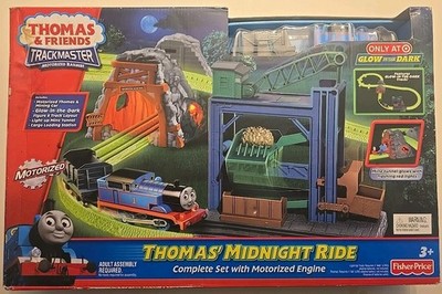 NEW! THOMAS & FRIENDS TRACKMASTER THOMAS' MIDNIGHT RIDE GLOW IN THE ...