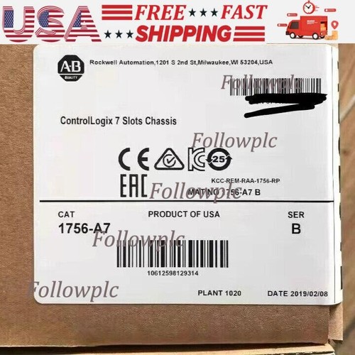 Allen Bradley 1756-A7 SER B ControlLogix 7 Slots Chassis New Factory ...
