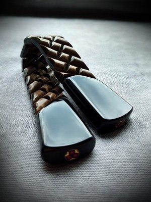 NEW Brass Pins Premium MASSIVE Flip Rosary "Pogon" Handcraft Ebonite ...
