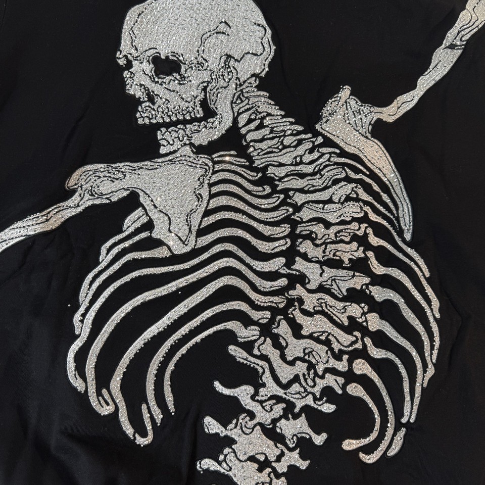 Godspeed New York R.O.D Skeleton Rhinestone Hoodie Size XL Black ...