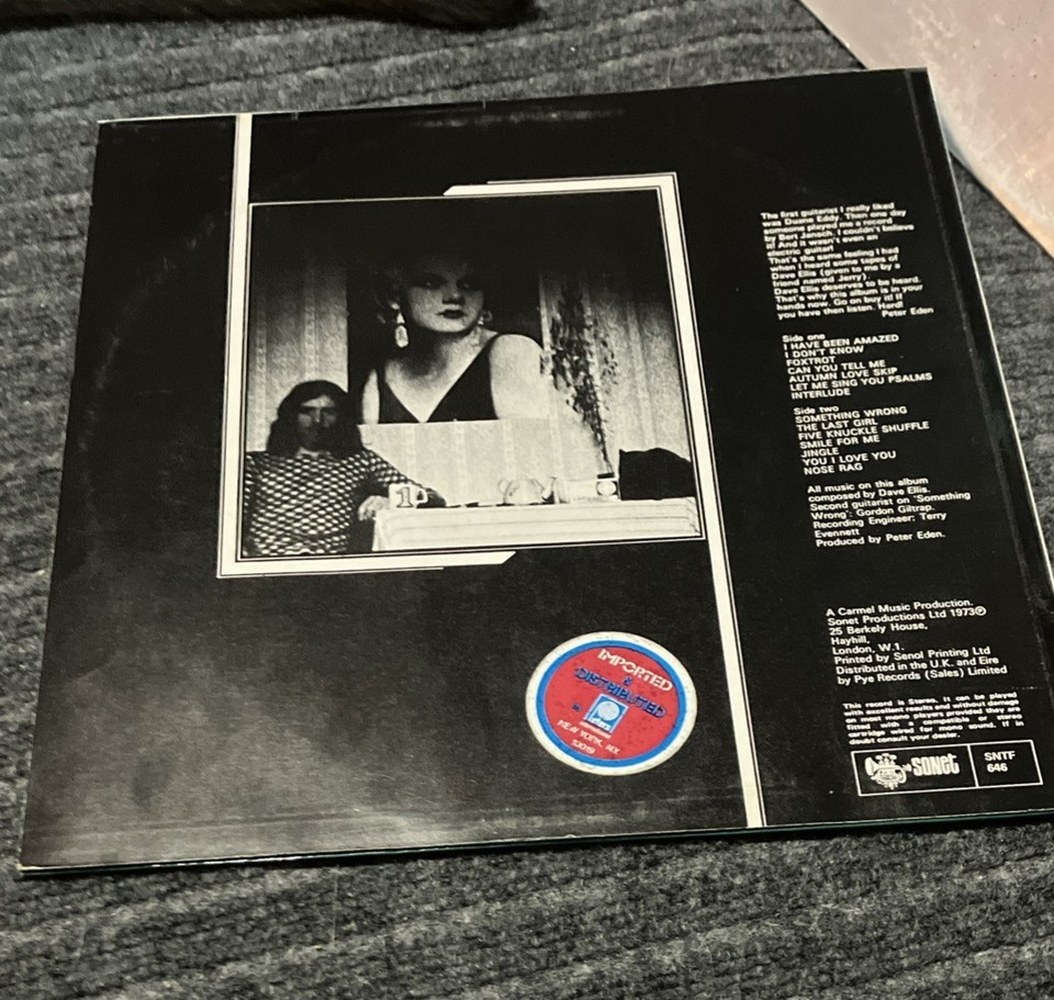 Dave Ellis Album Sonet Label 1973 UK British Folk Rare | eBay UK
