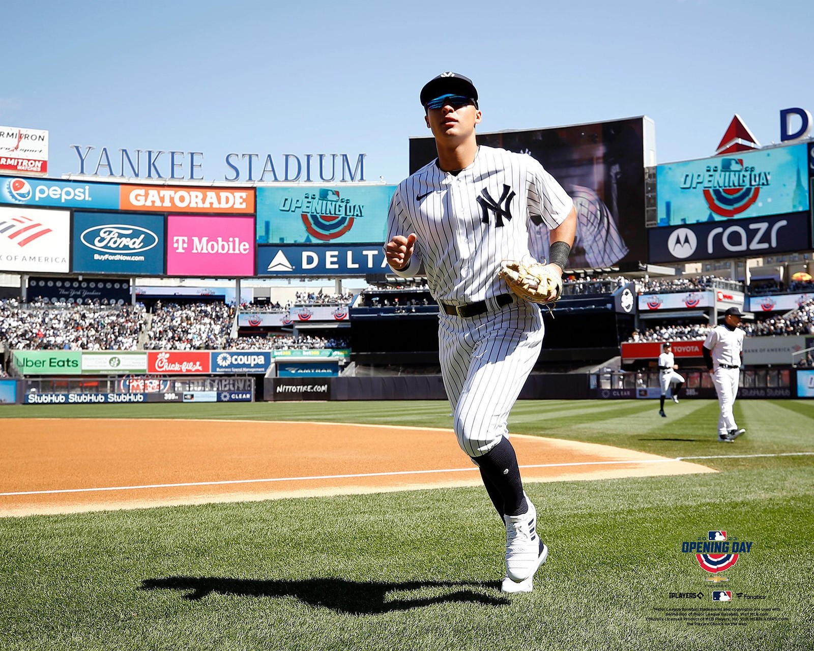 Anthony Volpe New York Yankees Unsigned Opening Day Walk Out Photo ...