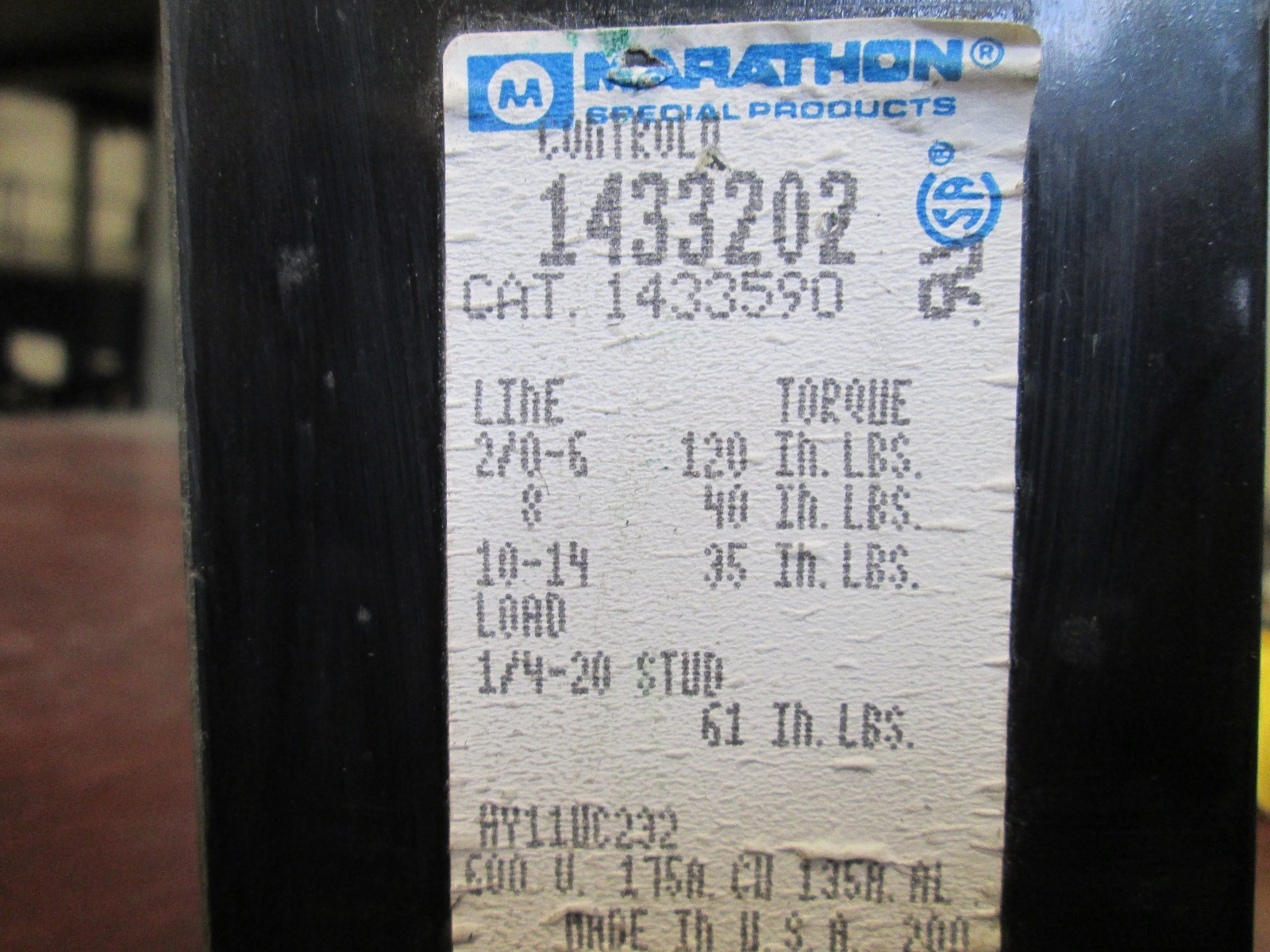 Marathon Terminal Block 1433202/1433590 for sale online | eBay