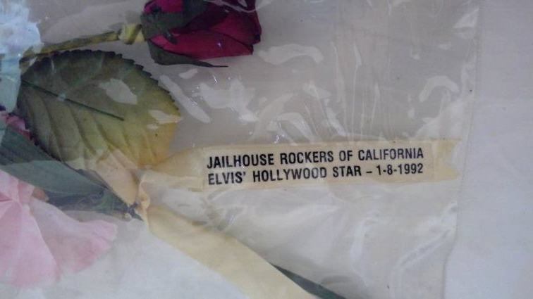 Elvis Presley Memorabilia Flowers from his Hollywood Star Jailhouse ...