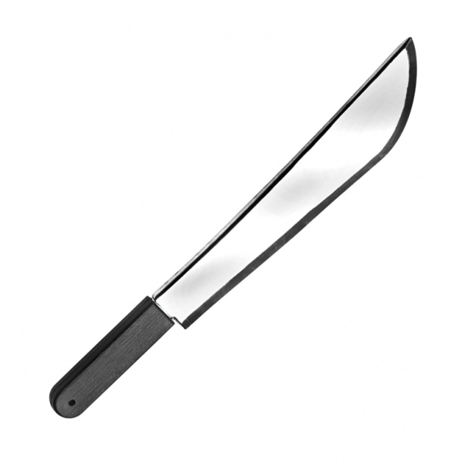 54cm Silver Plated Chrome Machete Knife Sword Plastic Prop Toy Weapon ...