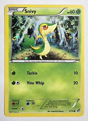 Pokémon TCG Snivy 1/114 Trading Card | eBay