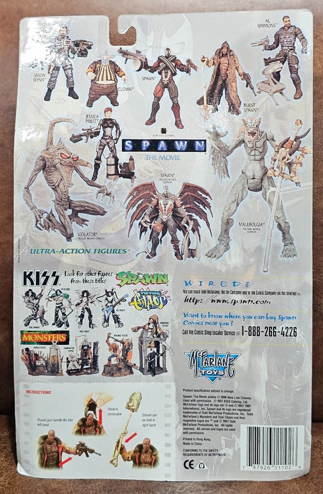 McFarlane Toys Spawn The Movie Burnt Spawn 6" Action Figure 1997 New Sealed | eBay