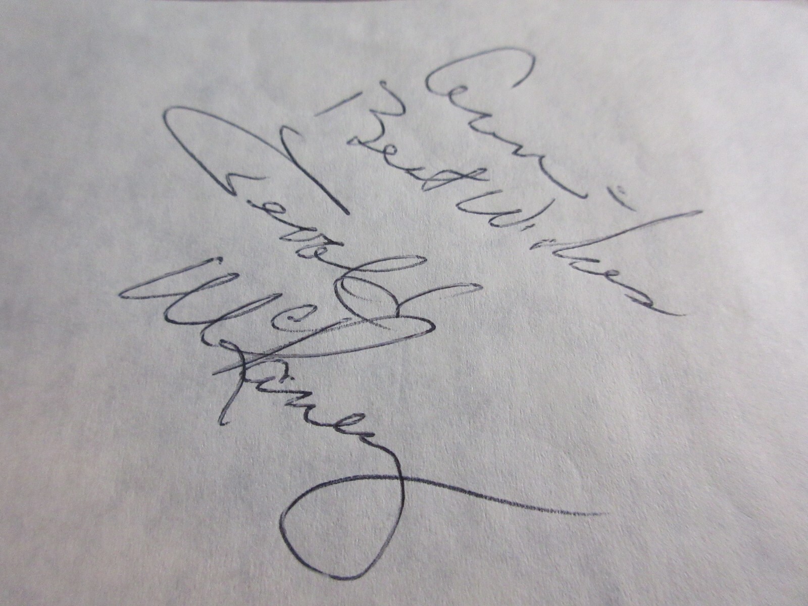 Gerald McRaney "Best Wishes" Signed Autographed 1961 | eBay