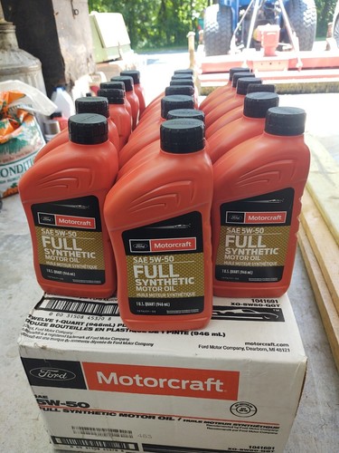 Motorcraft 5W-50 Full Synthetic Motor Oil 19 quarts. | eBay